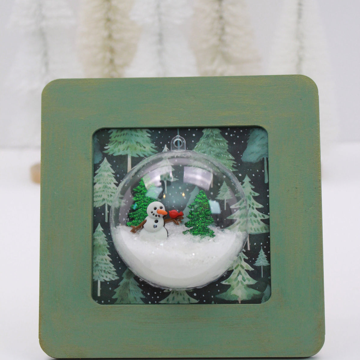 Snowglobe Dreams: A Cozy Winter Frame DIY – Dress It Up