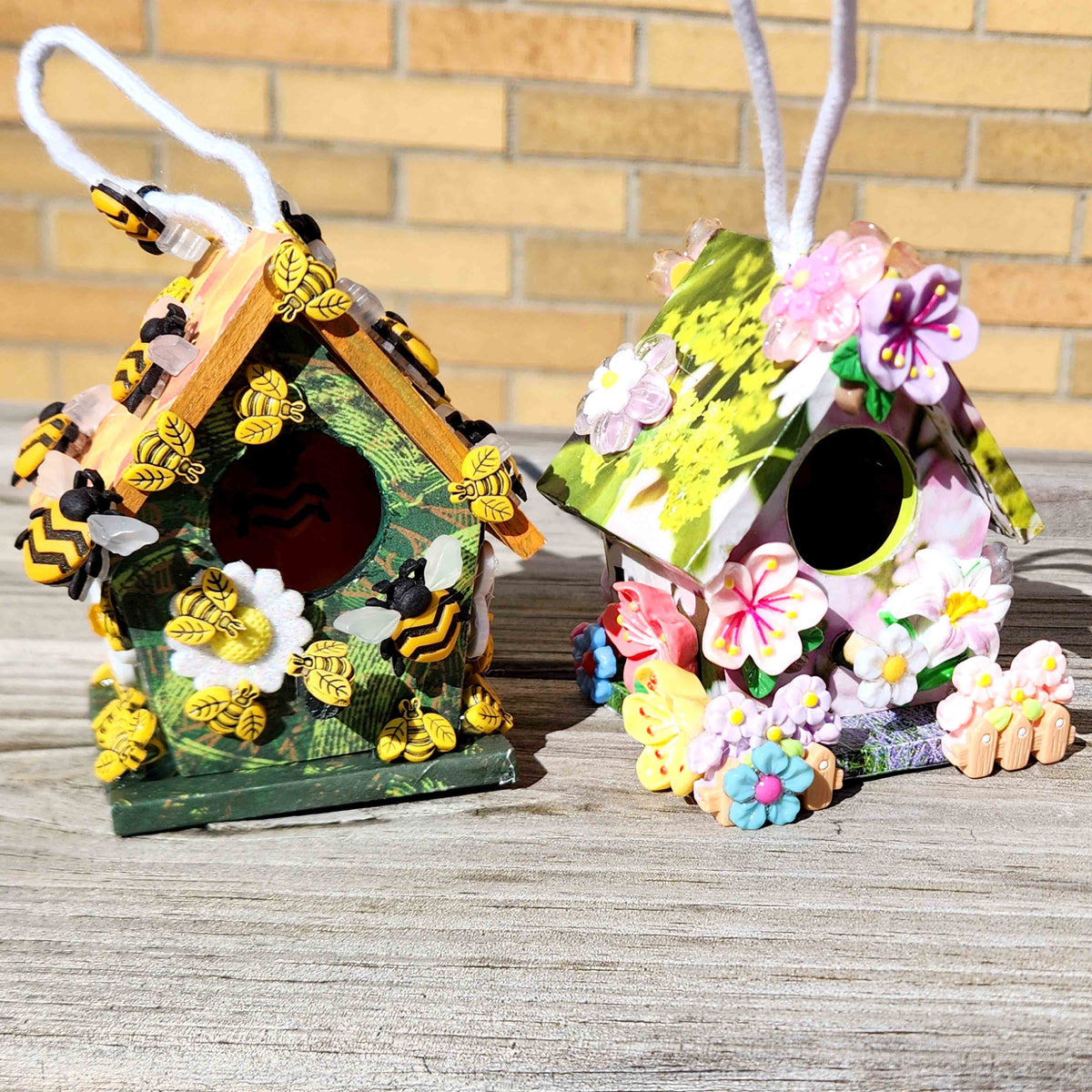 Decorate Spring Bird Houses for Beginners – Dress It Up