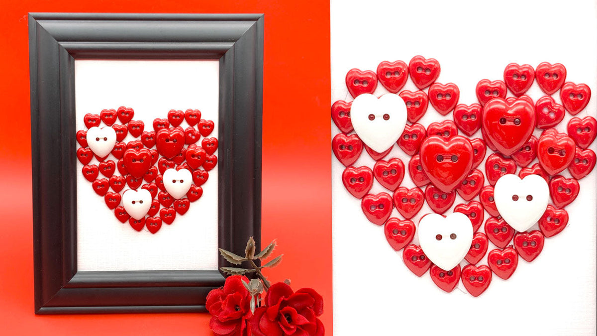 Button Heart Frame – Dress It Up
