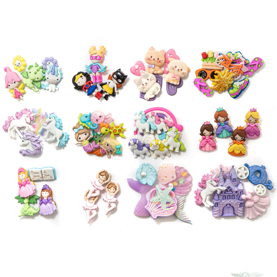 Girl Themed Buttons & Embellishments – Dress It Up