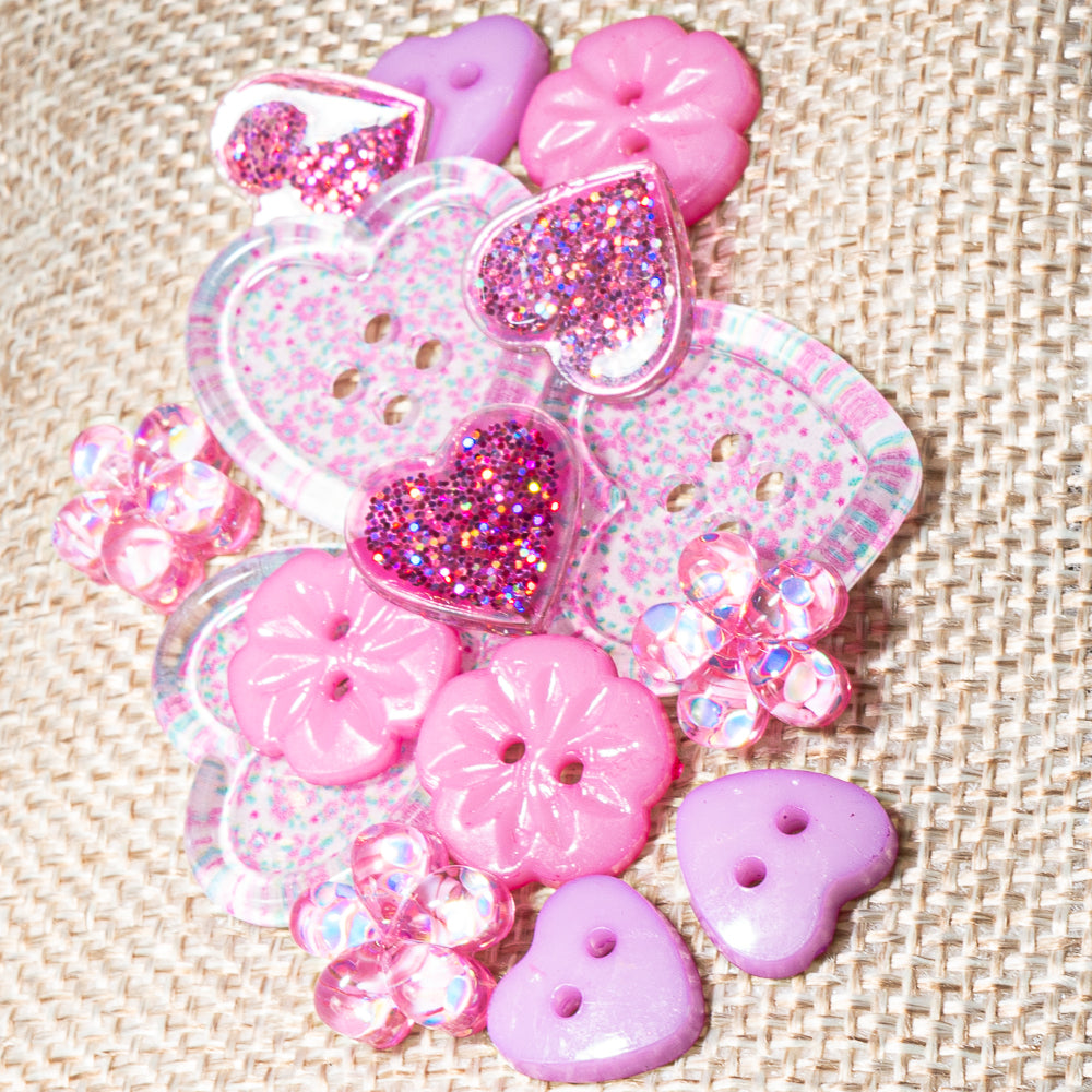 Rosy Glow Craft Embellishment Mix – Dress It Up