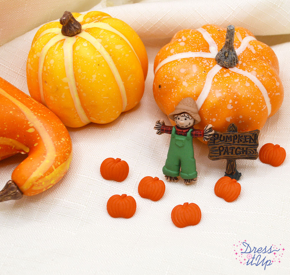 Pumpkin Harvest Rustic Autumn Inspired Shank Back Embellishments ...