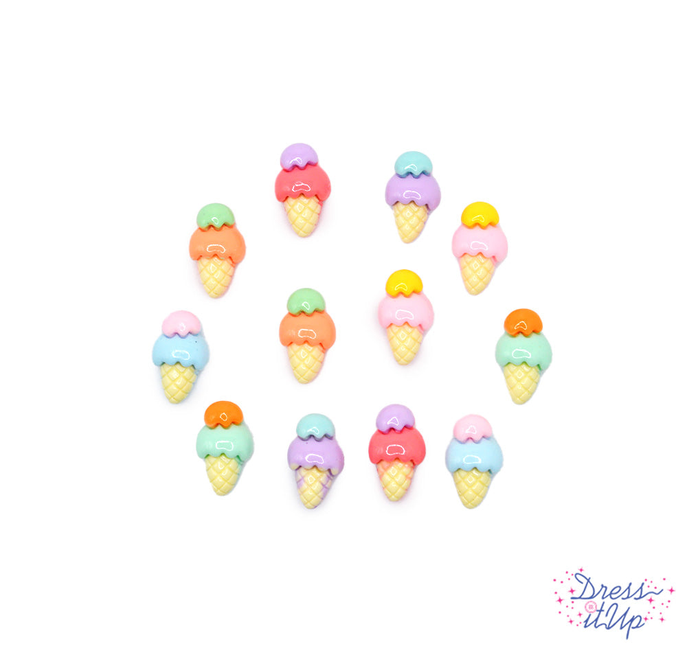 Sweeten your crafts with our Itty Bitty Ice Cream Resin Embellishments ...