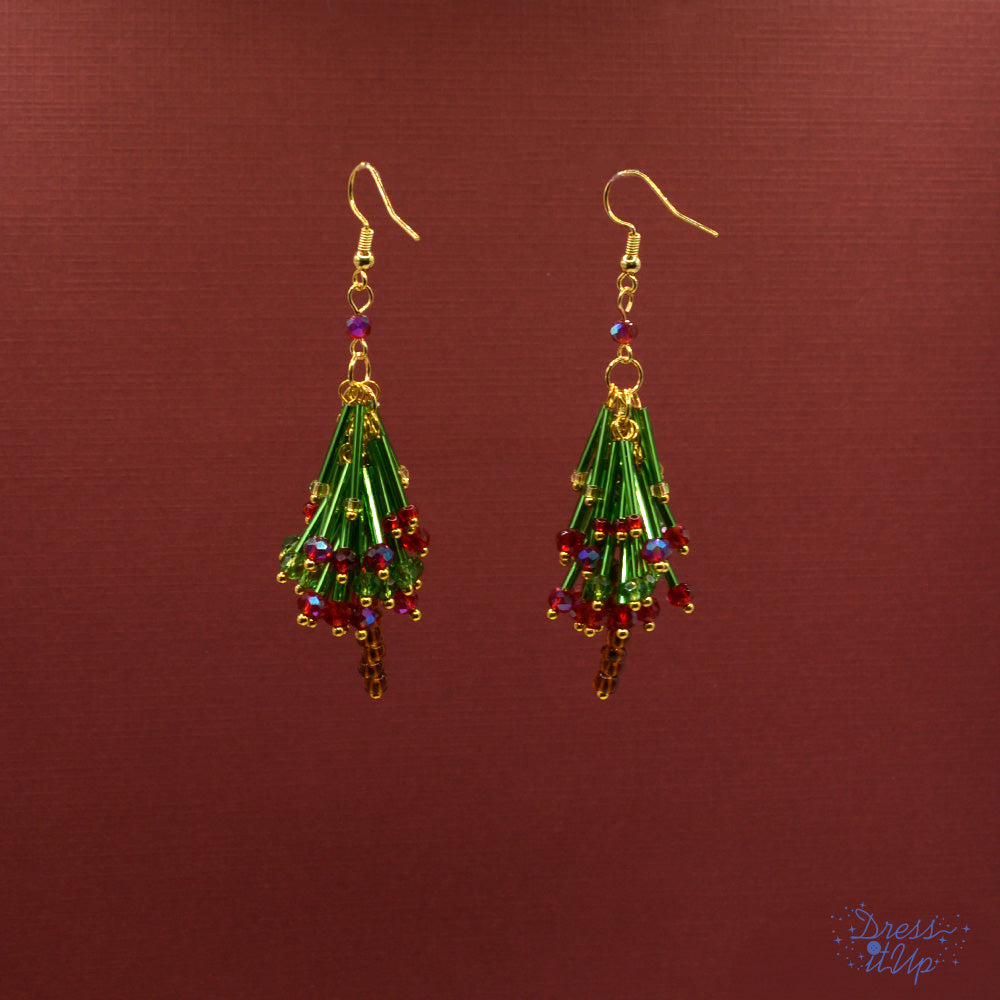 Seed Bead Tree Earrings – Dress It Up