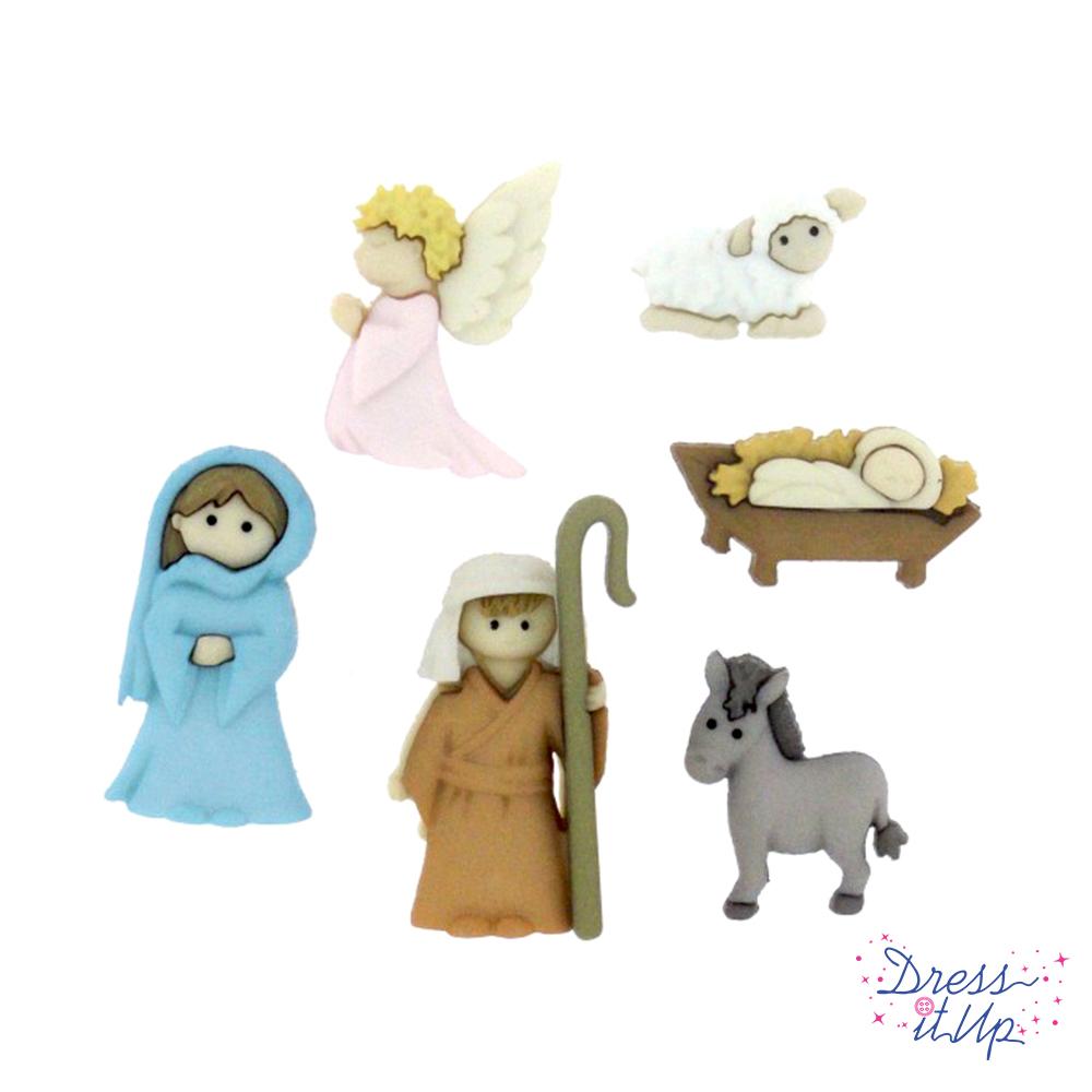 Nativity Embellishment Pack- Dress It Up Buttons
